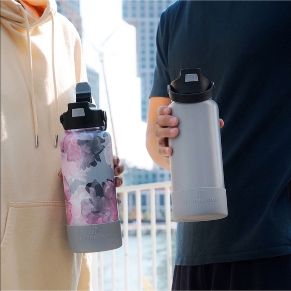 HydroFlow | Dining | Hydroflow 34 Oz Stainless Steel 3 Pc Water Bottle ...